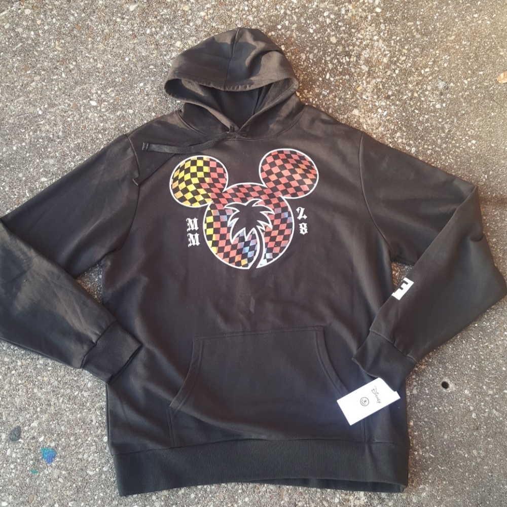Neff X Disney Mickey Mouse Palm Tree Hoodie Xl New - Gem